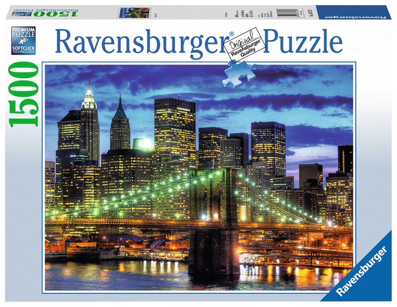 Ravensburger (16272) - "Skyline New York City" - 1500 Teile Puzzle