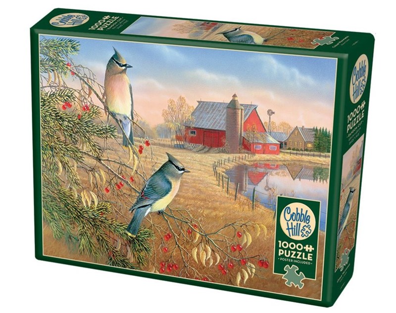 Cobble Hill (80189) - Sam Timm: "Cedar Waxwings" - 1000 Teile Puzzle