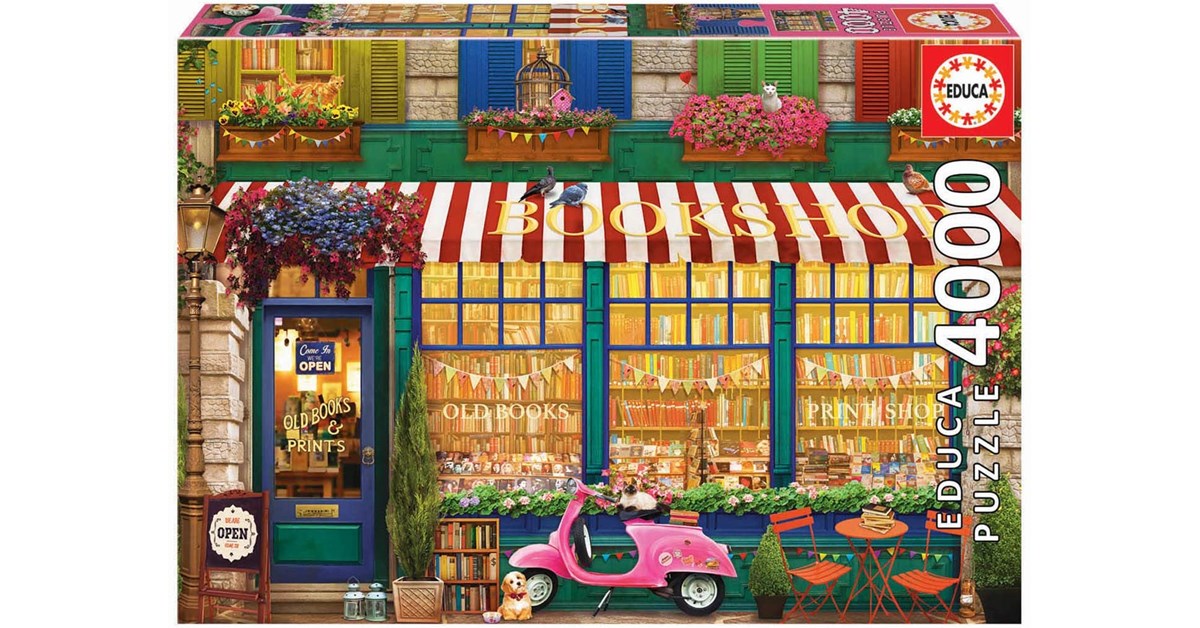 Educa (18582) - "Vintage Bookshop" - 4000 Teile Puzzle